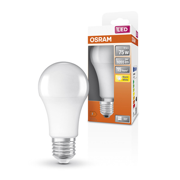 Osram LED lamp E27 | Peer A60 | Mat | 2700K | 10W (75W) Osram 123led.nl